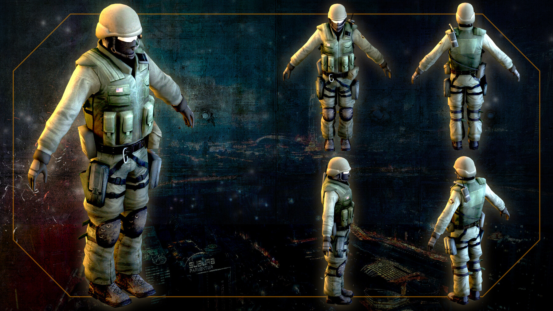 ArtStation - 11 Military Characters_ A Free Military set_ 3d model ...