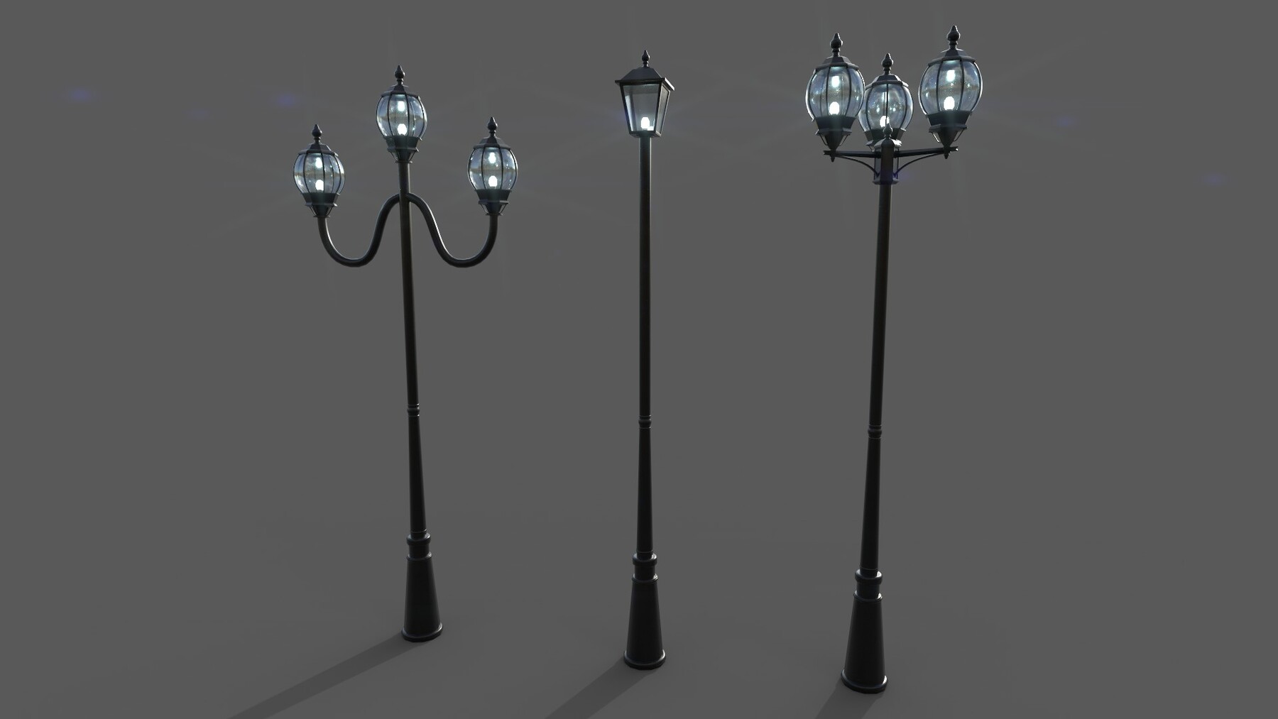 ArtStation - PBR Outdoor Street lamp post | Game Assets