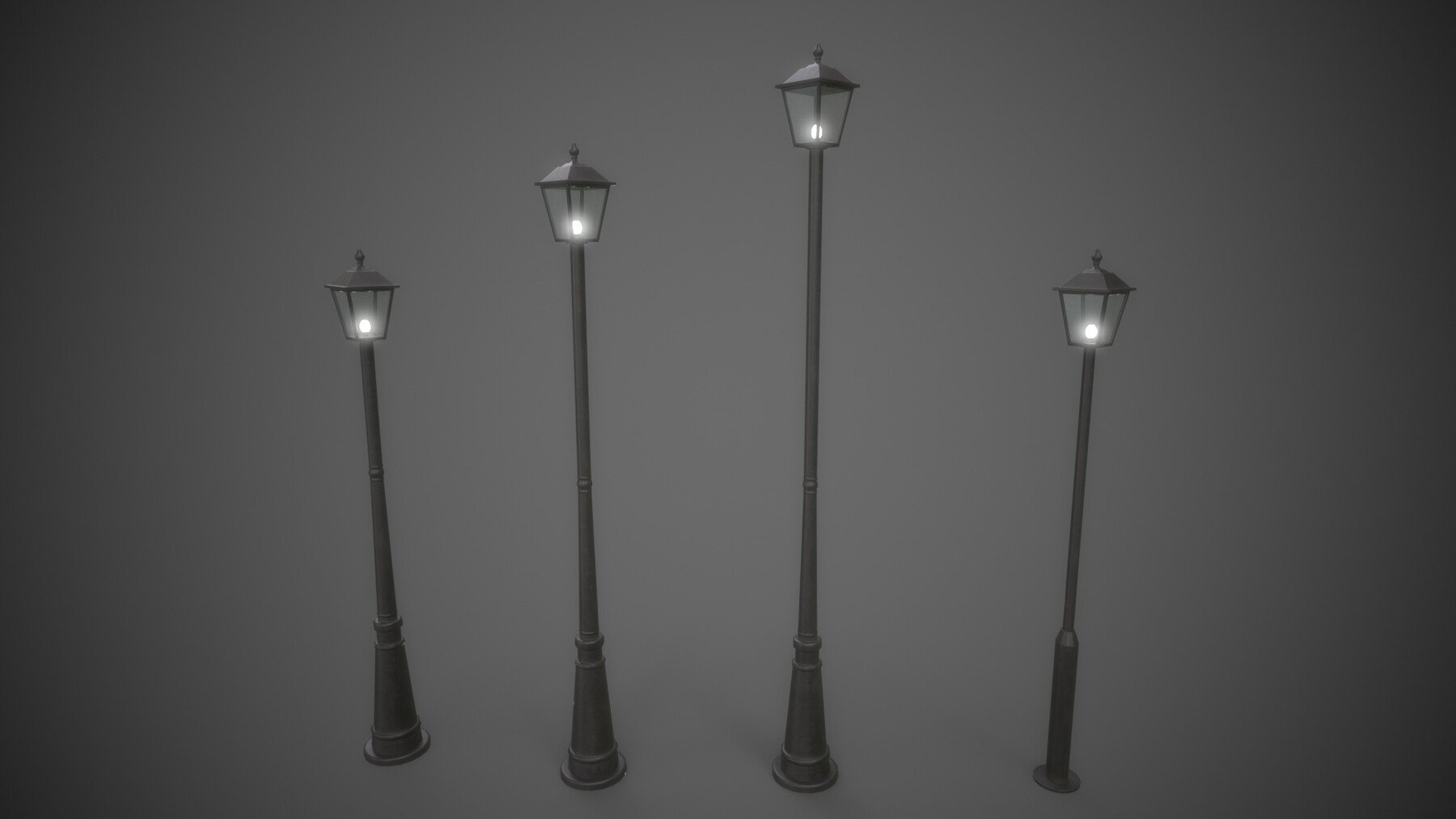 ArtStation - PBR Outdoor Street lamp post | Game Assets