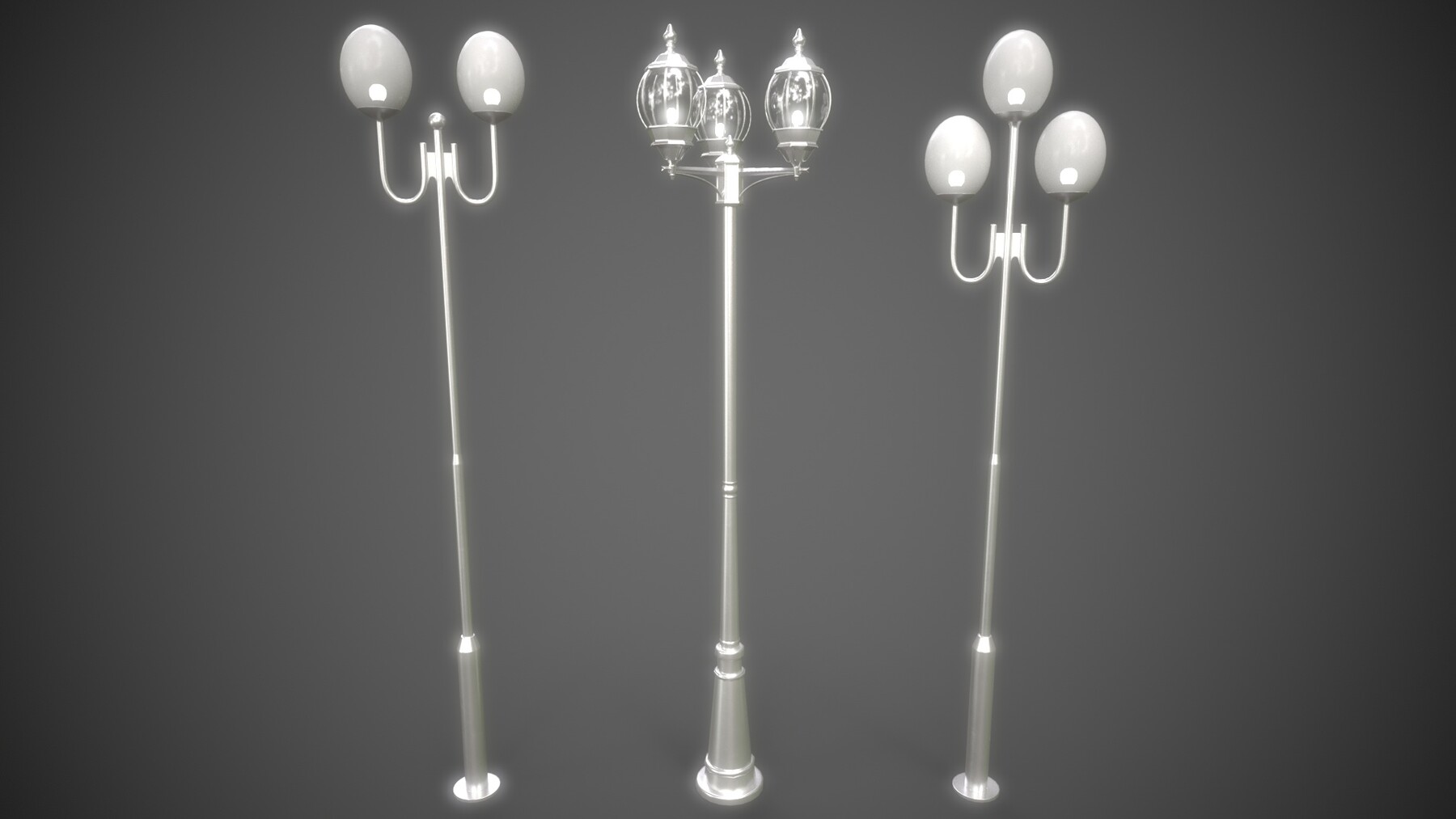 ArtStation - PBR Outdoor Street lamp post | Game Assets