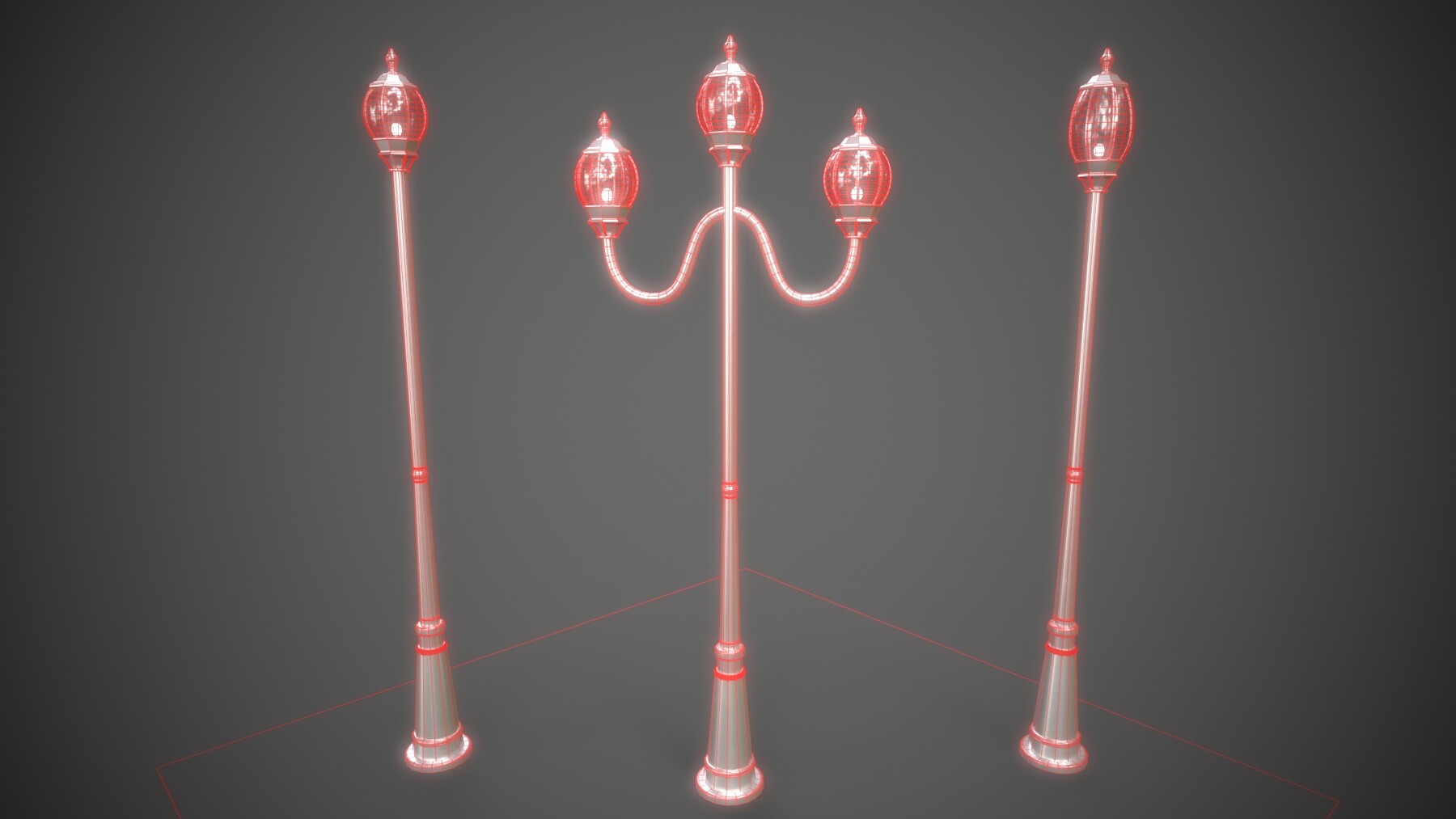 ArtStation - PBR Outdoor Street lamp post | Game Assets