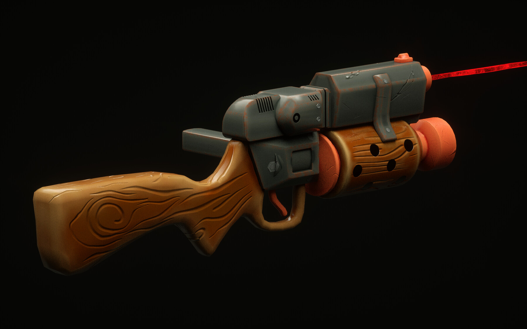 ArtStation - Gun Stylized " Low Poly" | Game Assets