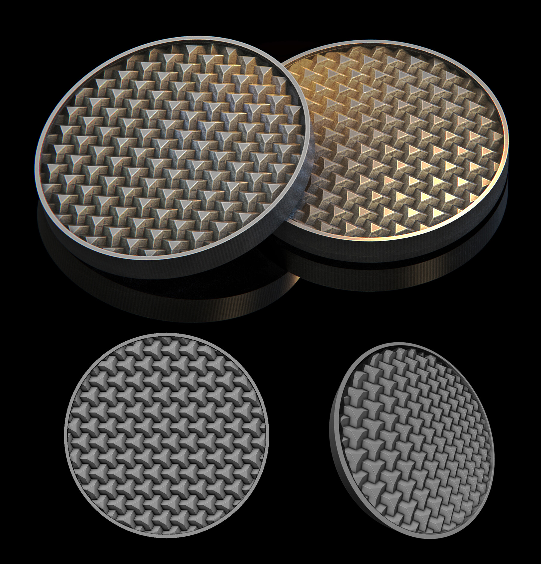 ArtStation - Fibre Laser Coins - Free set | Resources