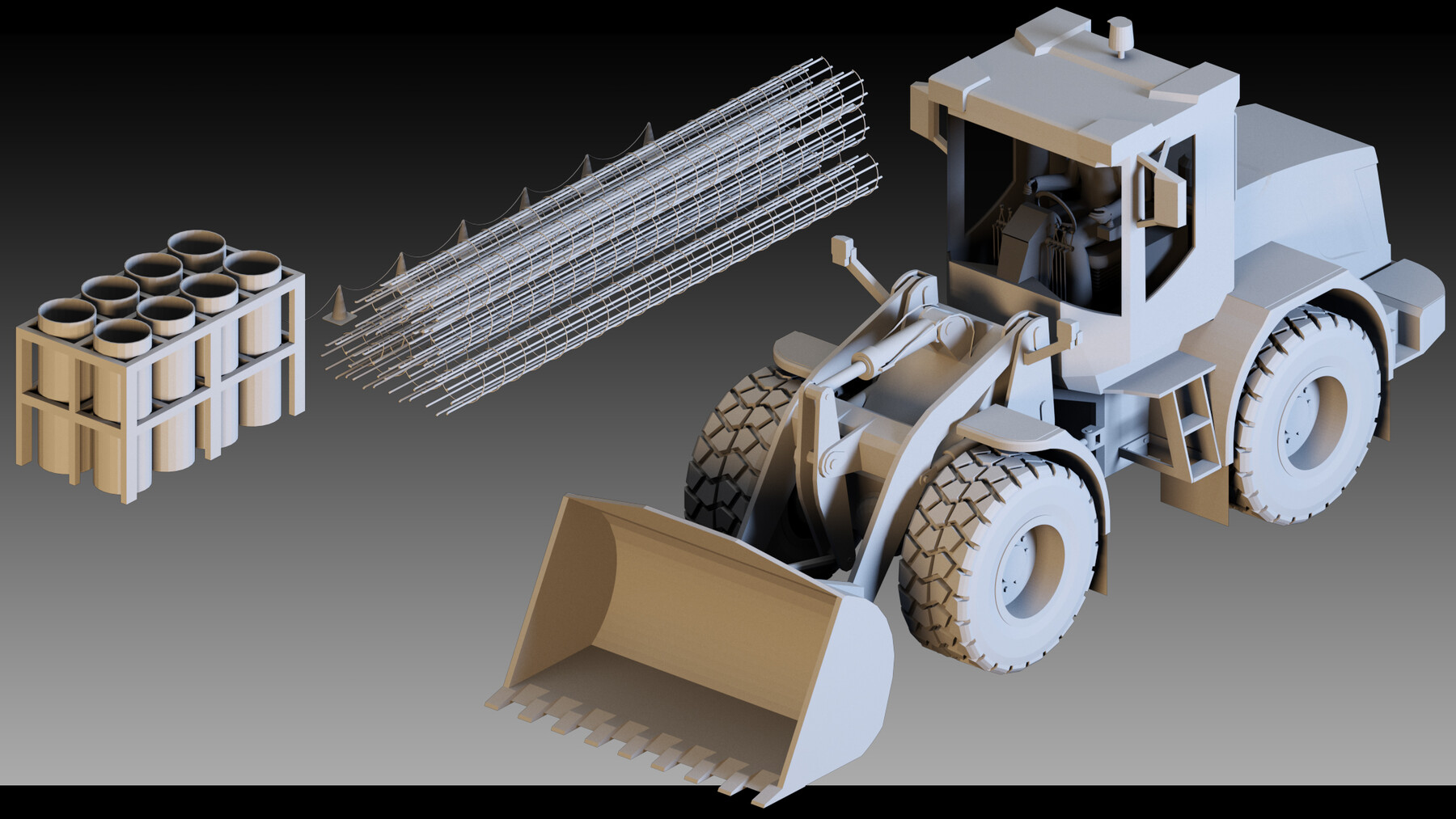 ArtStation - 20 Industrial Vehicles- High detail 3d models | Resources