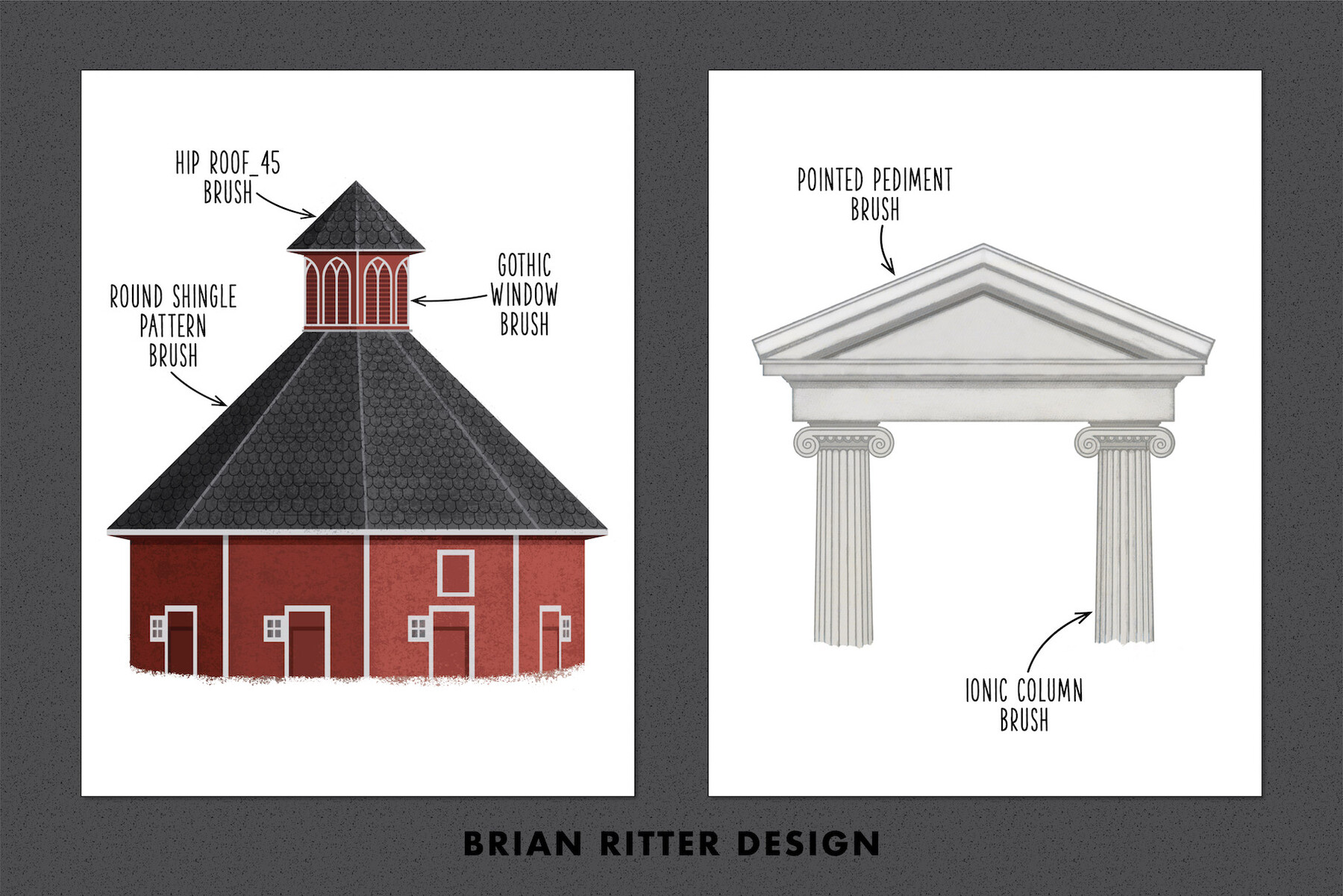 ArtStation - Building Toolkit for Procreate | Artworks