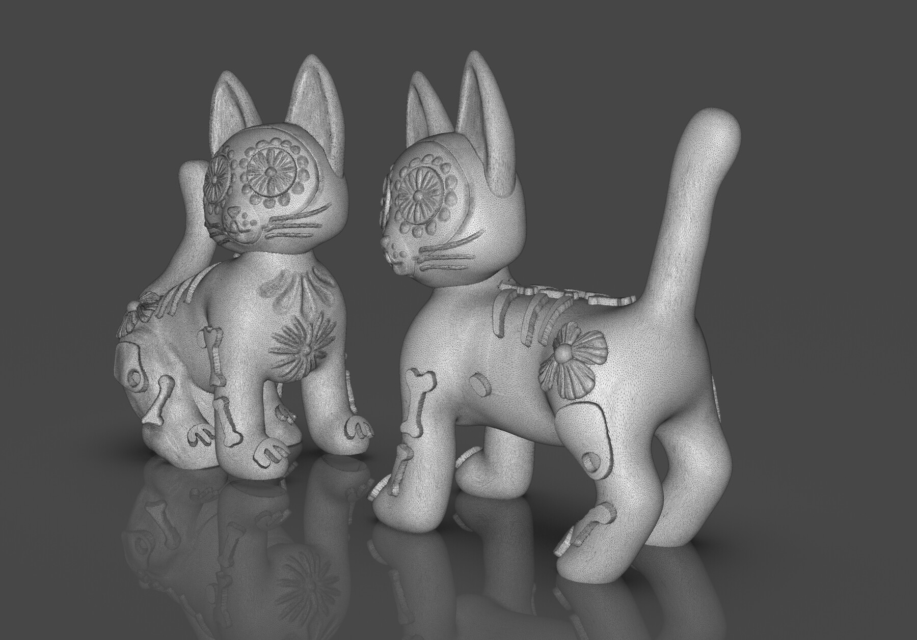 ArtStation - Day of the Dead Cats | Resources