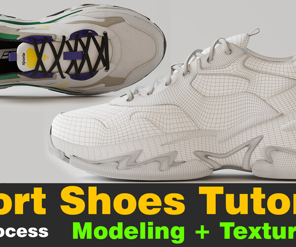 ArtStation - Sport Shoes Tutorial | Tutorials