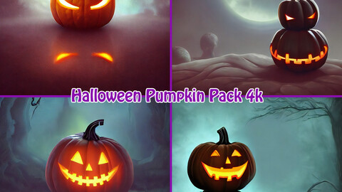 ArtStation - Halloween Pumpkin II 4k | Artworks