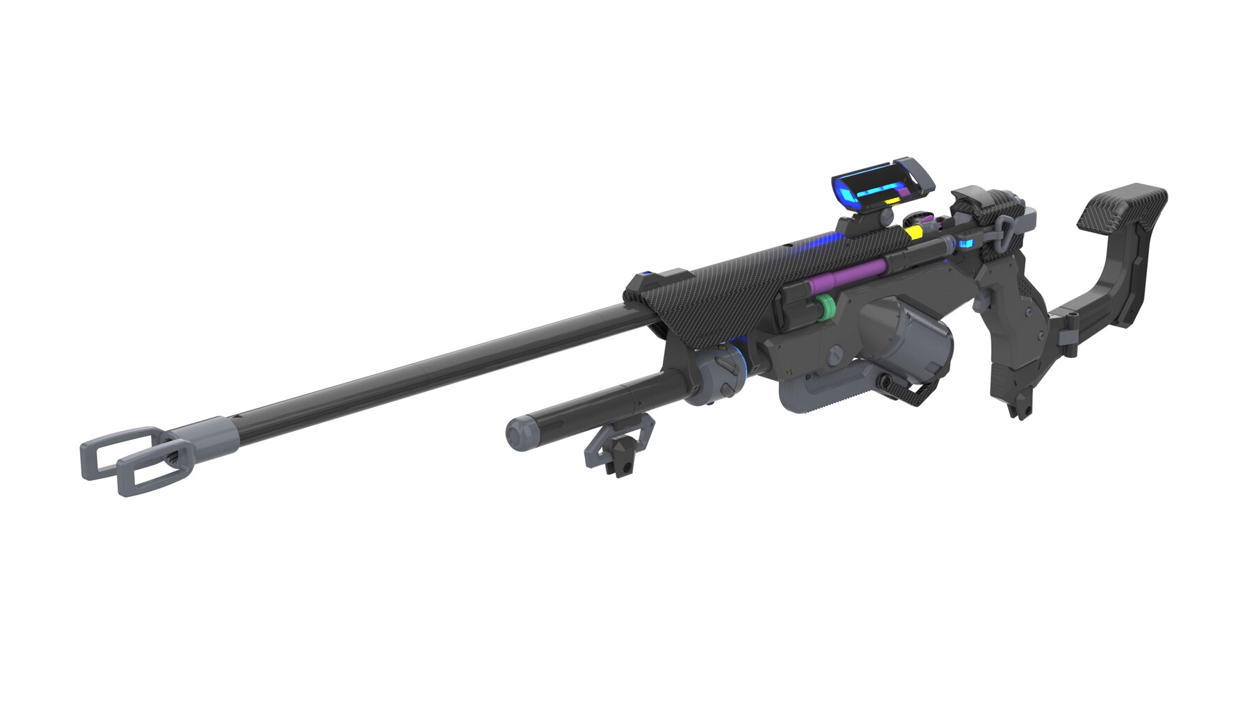 ArtStation - ANA SNIPER RIFLE - OVERWATCH - PRINTABLE 3D MODEL - STL ...