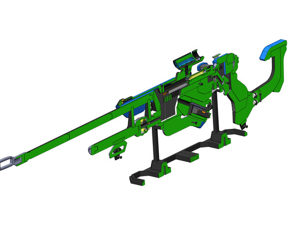 ArtStation - ANA SNIPER RIFLE - OVERWATCH - PRINTABLE 3D MODEL - STL ...