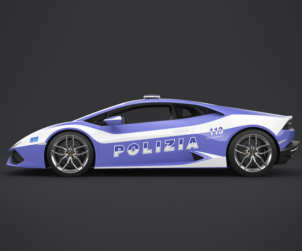 ArtStation - Lamborghini Huracan Italian Police | Resources