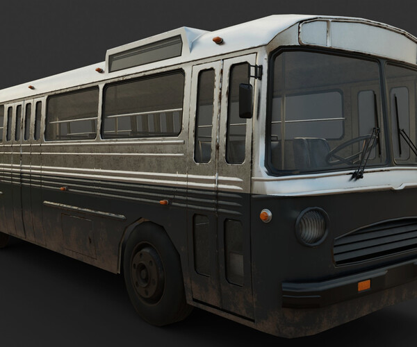 ArtStation - old bus | Game Assets