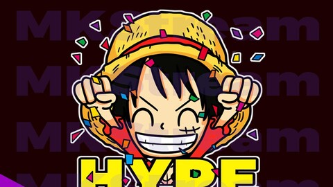 ArtStation - Twitch emotes chibi luffy hype | Artworks