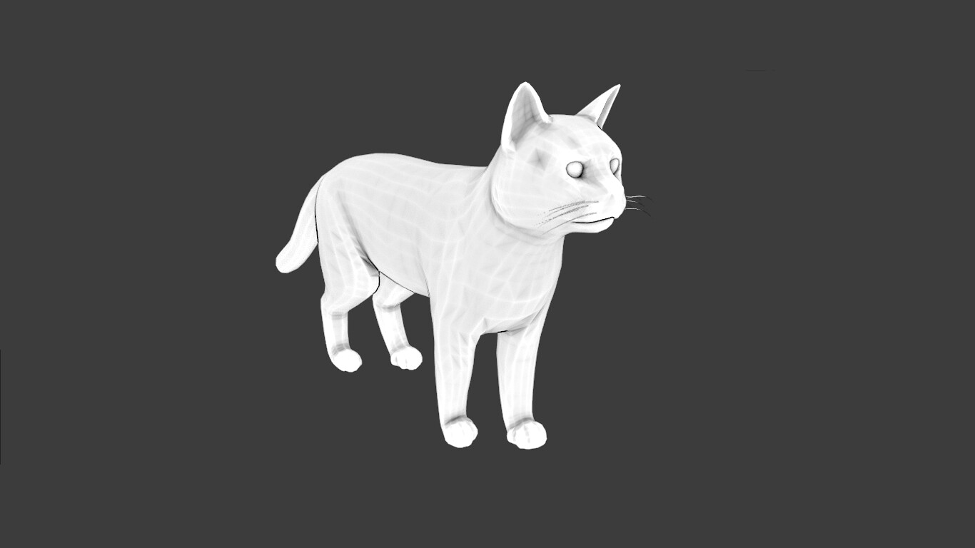 ArtStation - CAT LOW POLY GAME READY | Game Assets