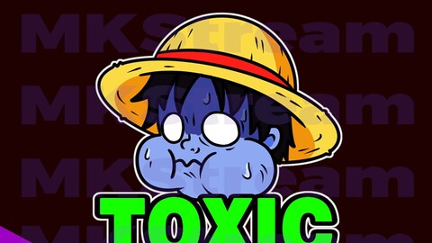 ArtStation - Twitch emotes luffy toxic | Artworks