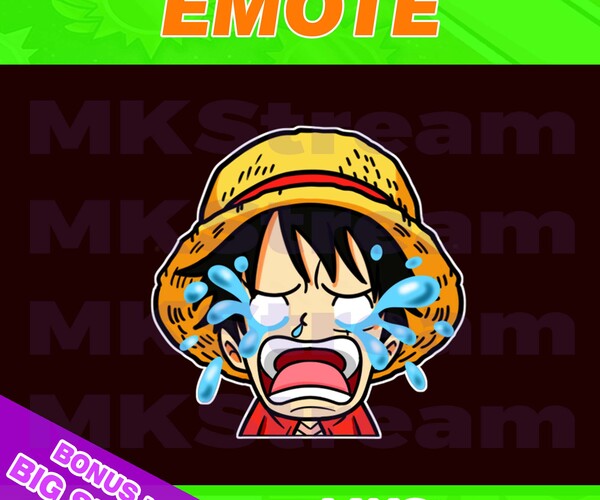ArtStation - Twitch emotes chibi luffy cry | Artworks