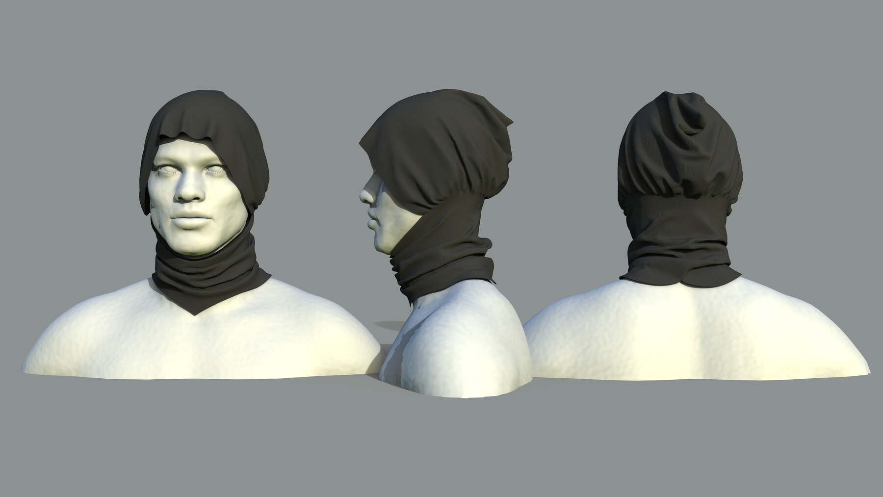 ArtStation - Face Mask Low Poly With UV Vol 2 | Game Assets