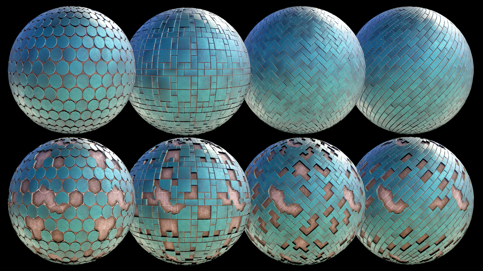 ArtStation - 20 Old & Broken Clay Tiles | Game Assets