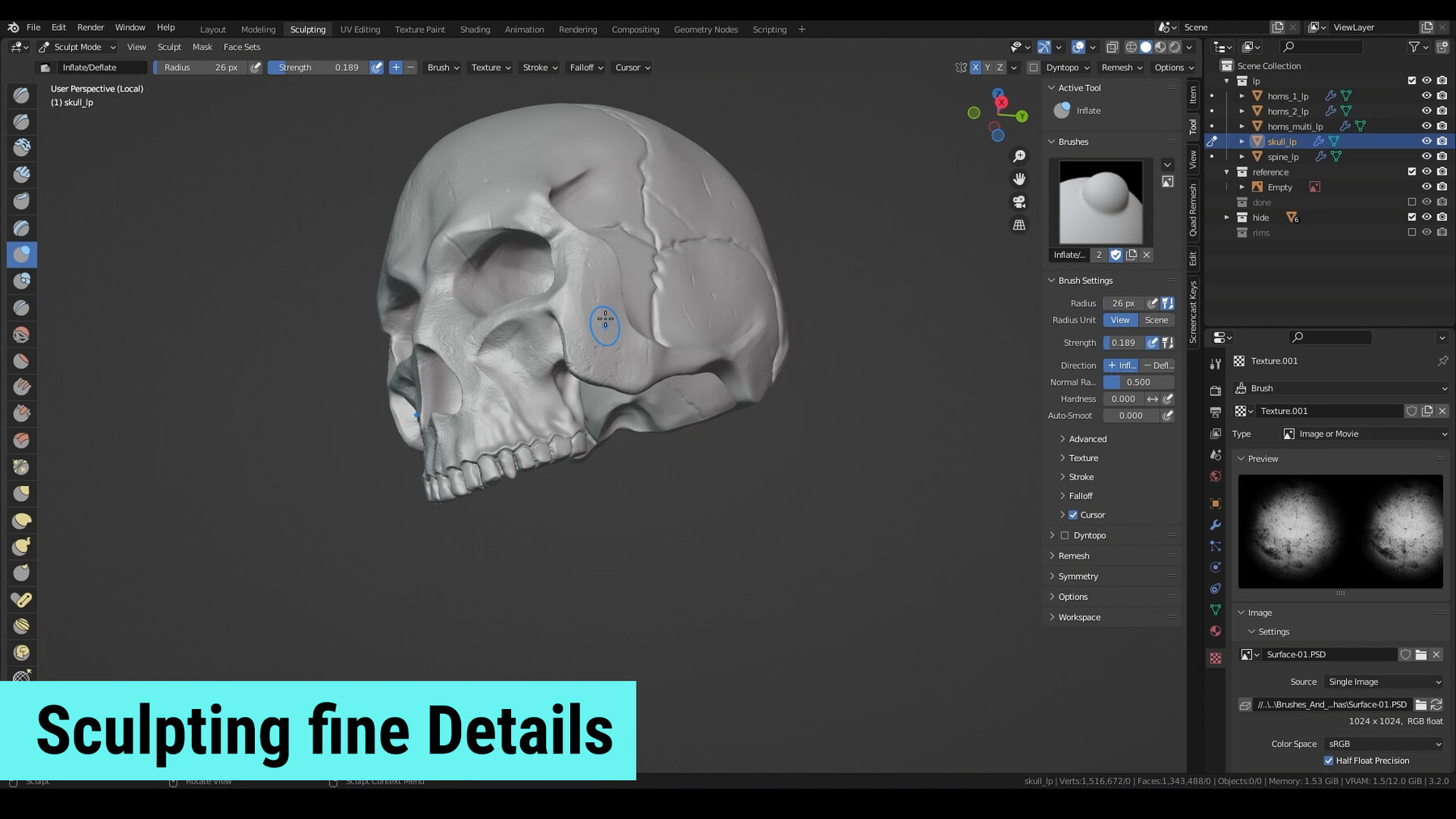 ArtStation - Blender 3D Modeling & Sculpting the Boneshield - Full Video - Tutorial - Alpha ...