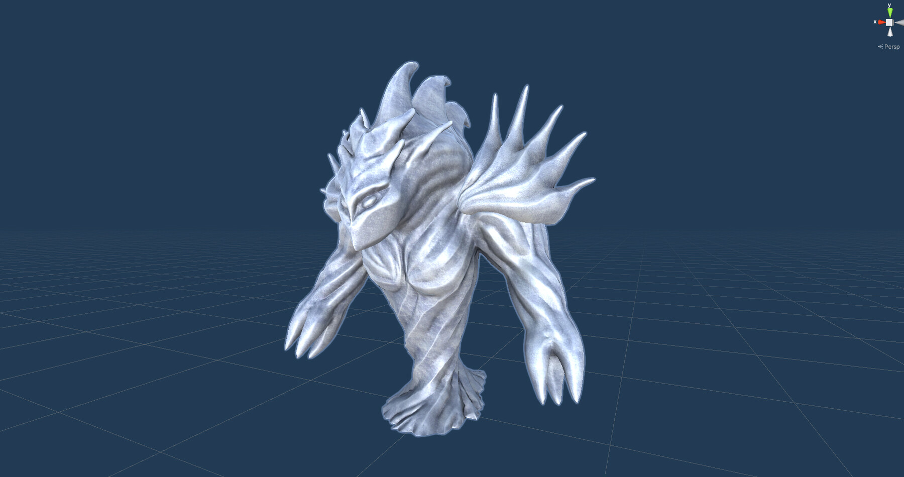 ArtStation - Low-poly model of the character Water Elemental | Game Assets