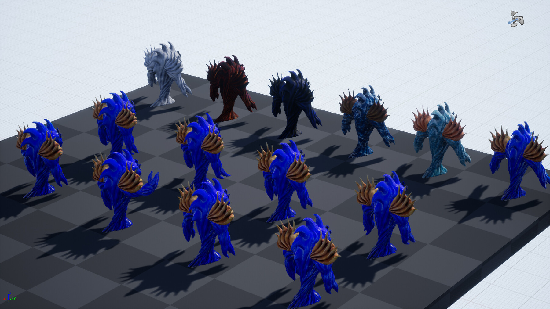 ArtStation - Low-poly model of the character Water Elemental | Game Assets