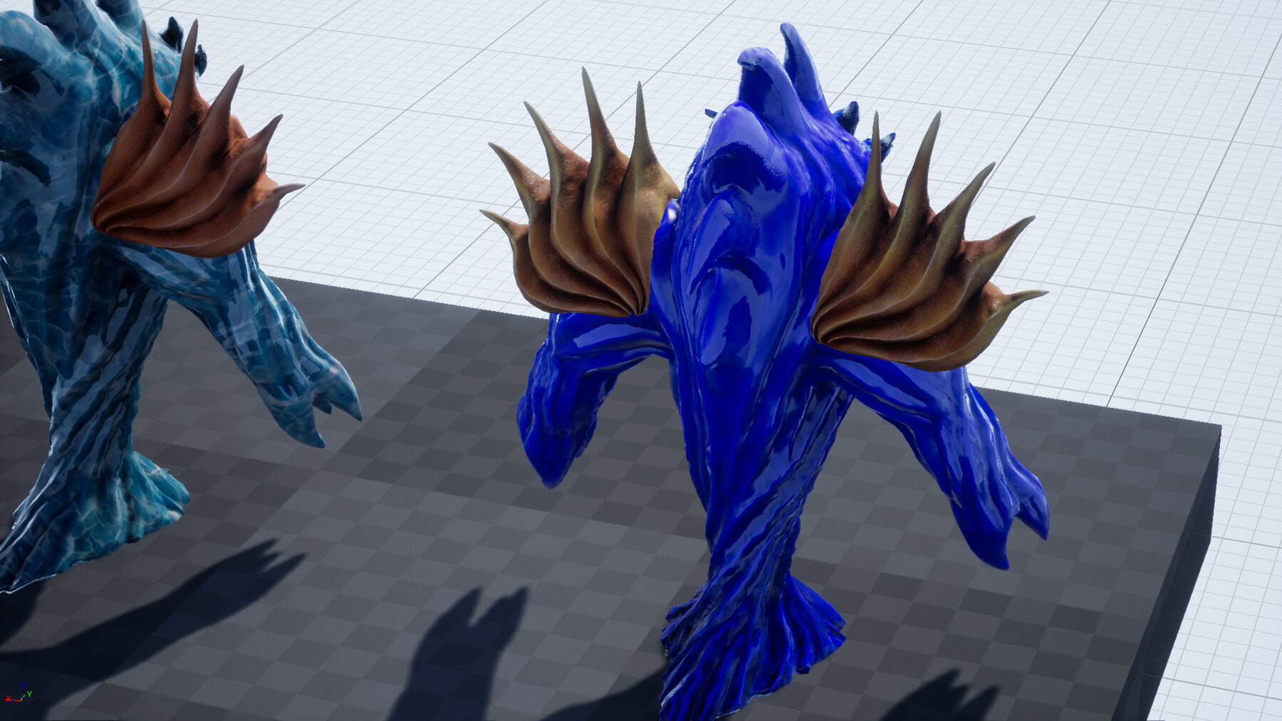ArtStation - Low-poly model of the character Water Elemental | Game Assets