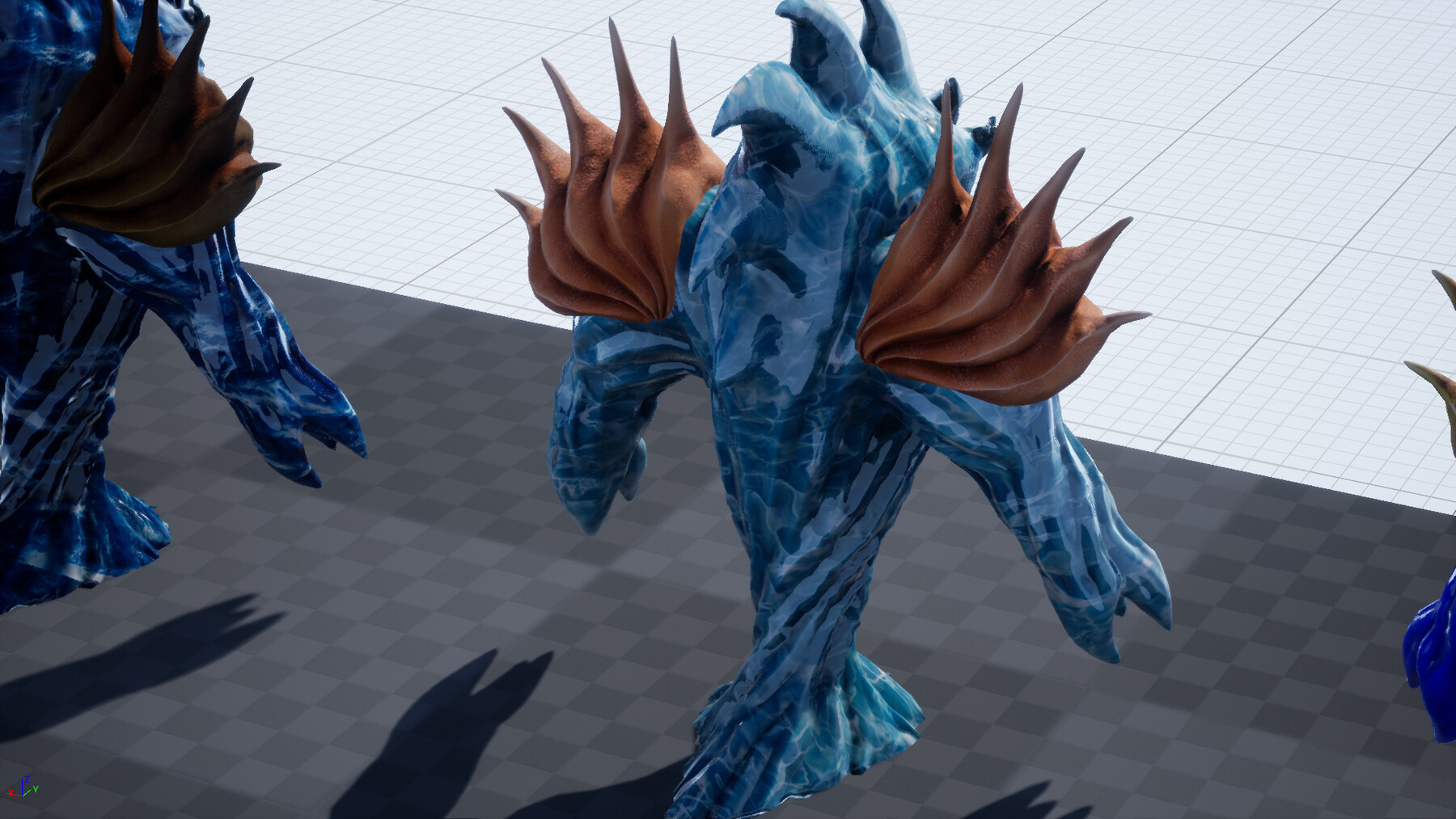 ArtStation - Low-poly model of the character Water Elemental | Game Assets