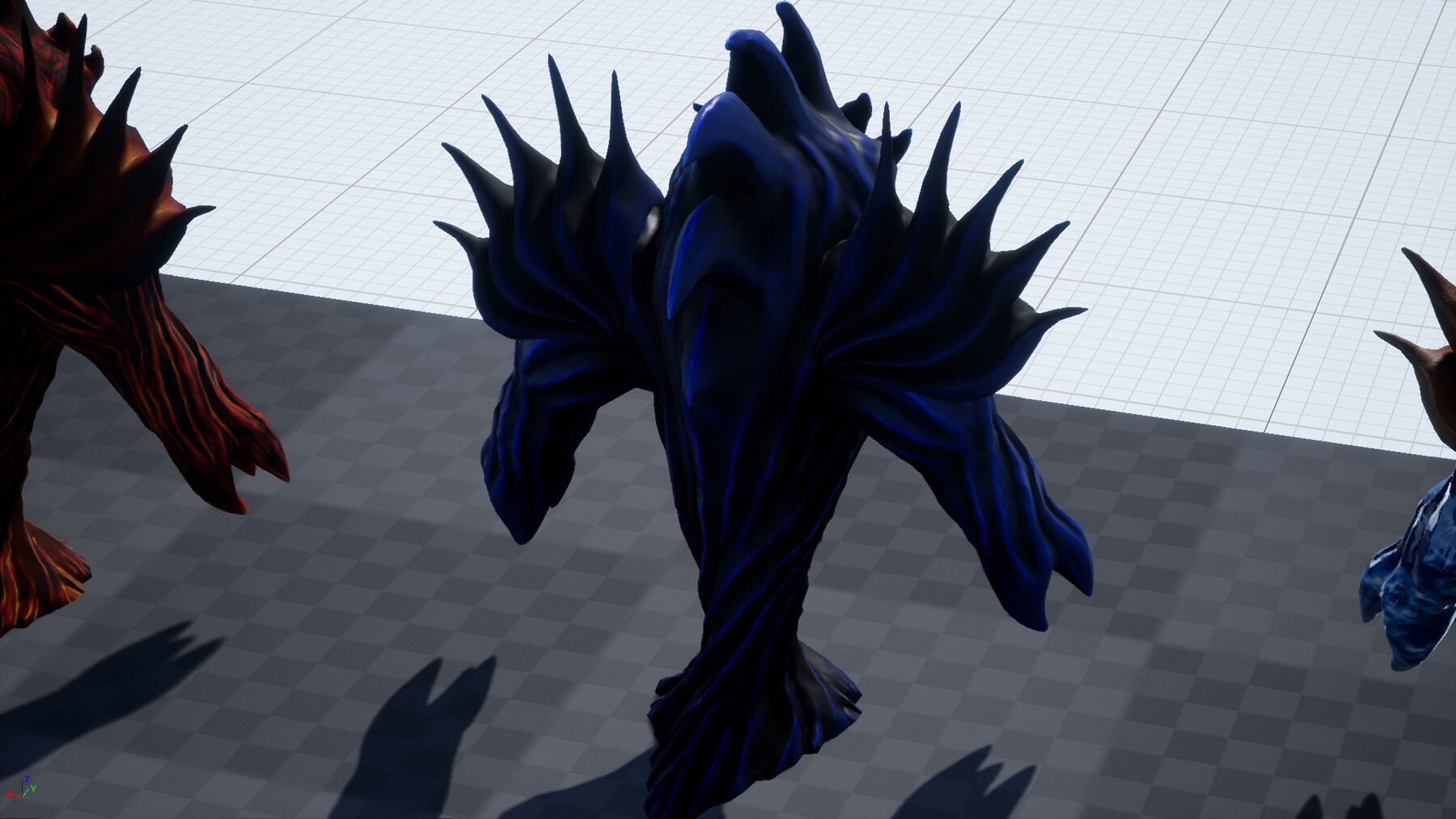 ArtStation - Low-poly model of the character Water Elemental | Game Assets