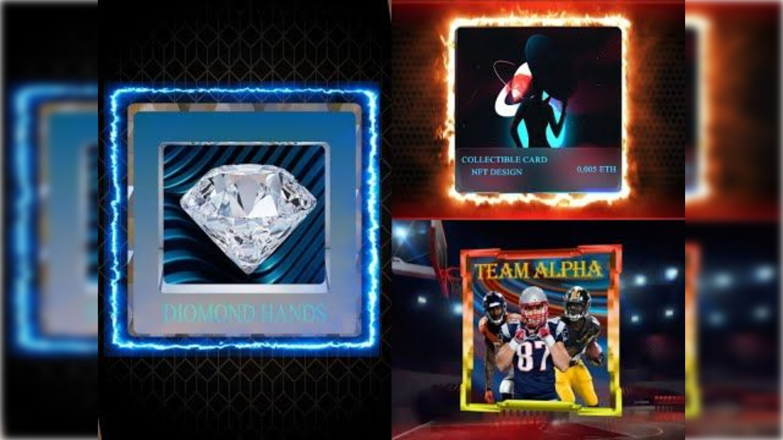 ArtStation - 3in1 NFT card Box template | Artworks