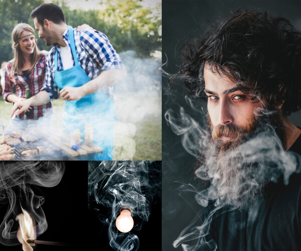 ArtStation - 200 REALISTIC Smoke Overlays, Smoke Photoshop Overlays ...