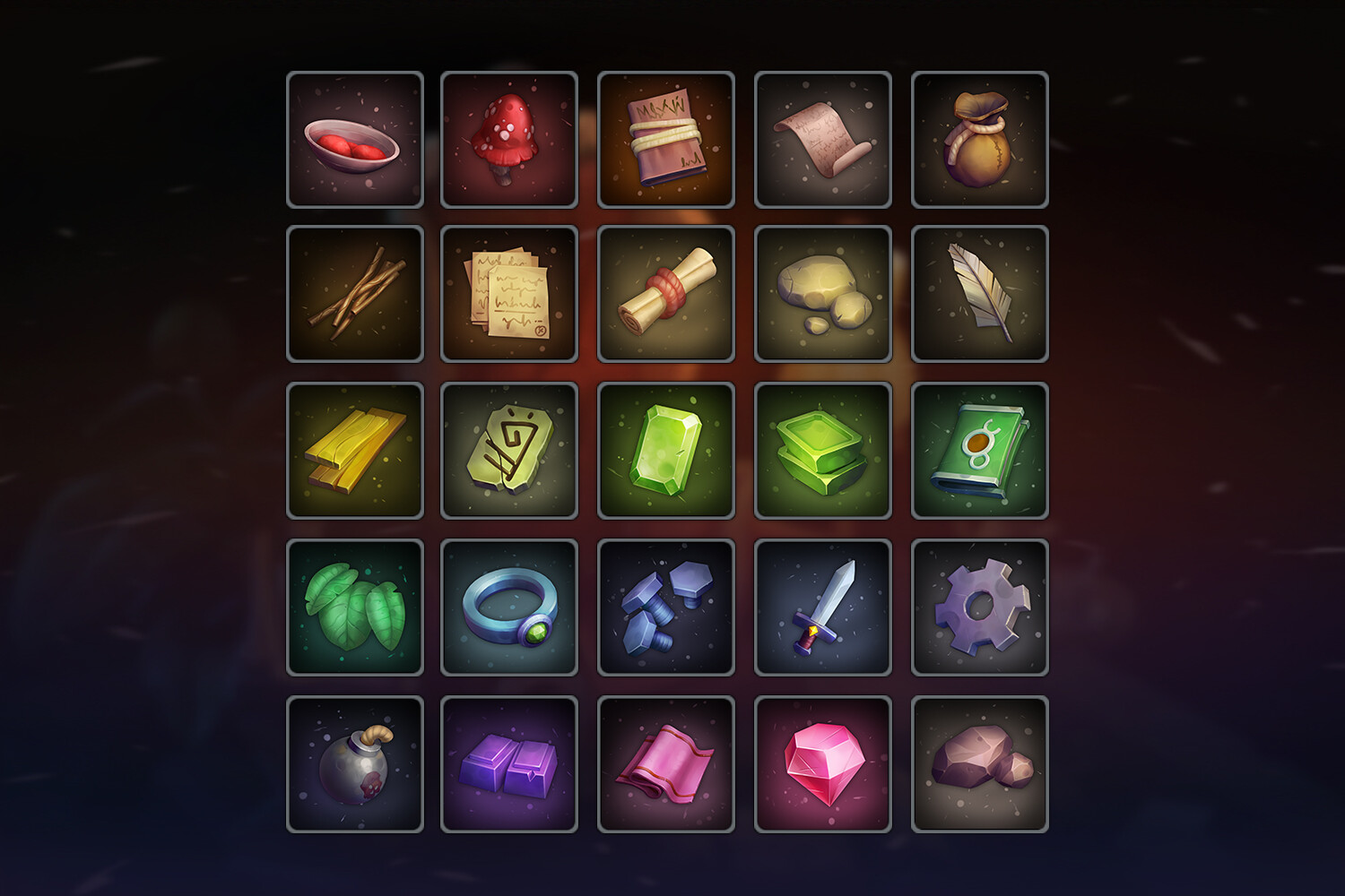 ArtStation - RPG loot icons 02 | Game Assets