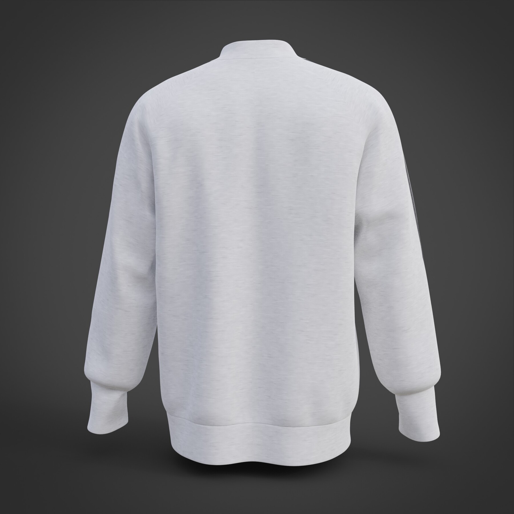 ArtStation - white trackshirt - male sweatshirt jacket 3D model | Resources