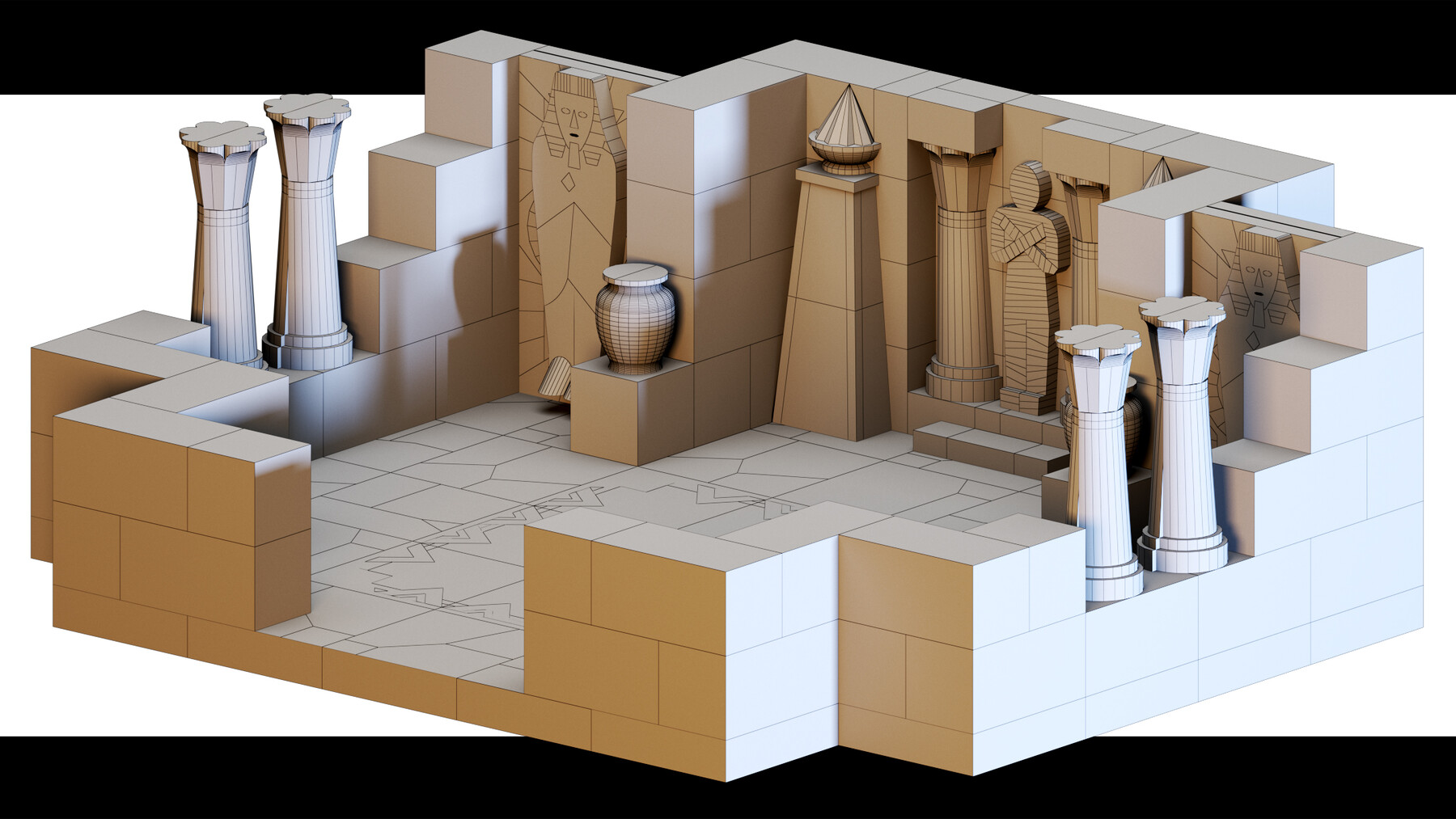 ArtStation - 19 Egyptian Tombs- 3d Model | Resources