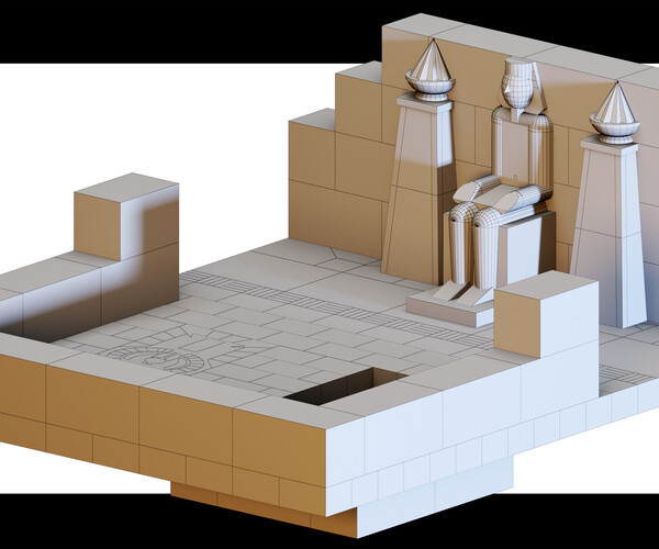 ArtStation - 19 Egyptian Tombs- 3d Model | Resources