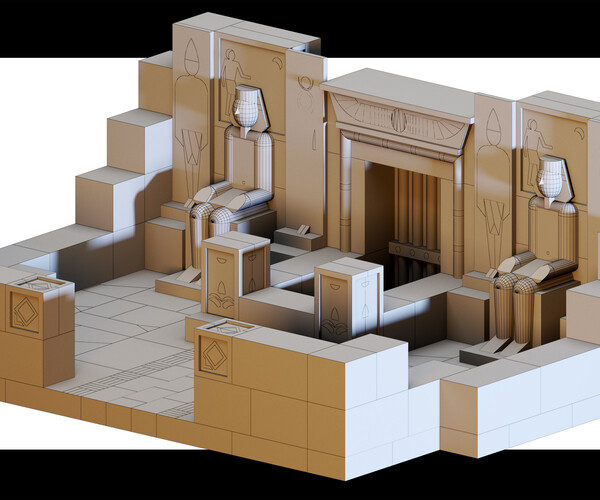 ArtStation - 19 Egyptian Tombs- 3d Model | Resources