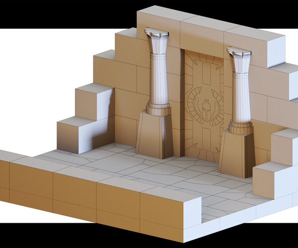 ArtStation - 19 Egyptian Tombs- 3d Model | Resources