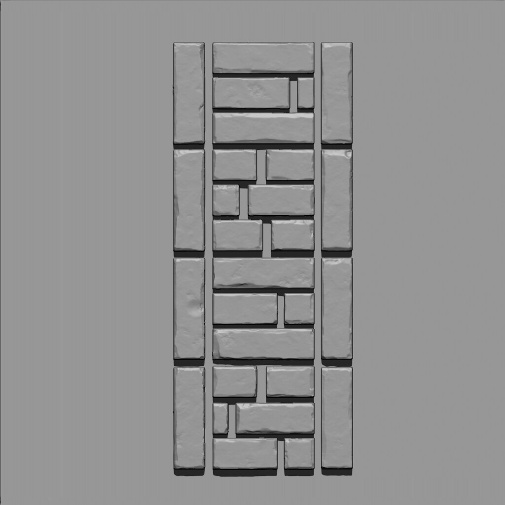 ArtStation - Bricks Pattern VDM Brushes + Obj, Fbx | Brushes
