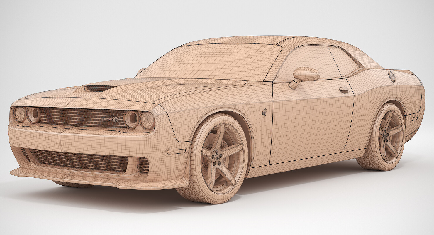 ArtStation - Dodge Challenger SRT Hellcat 2018 | Resources