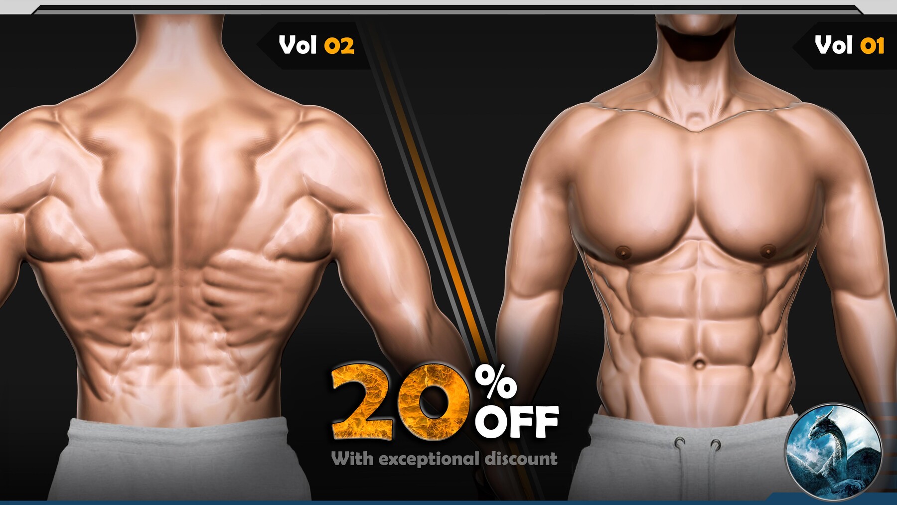 ArtStation - 122 VDM Muscles Bundle ( 20% OFF ) | Brushes