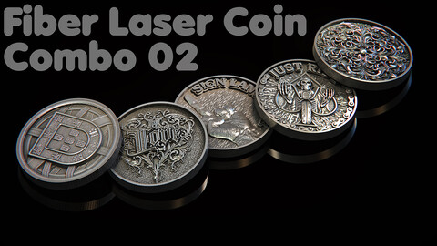 ArtStation - Fiber Laser Coin Set - Combo 02 | Resources
