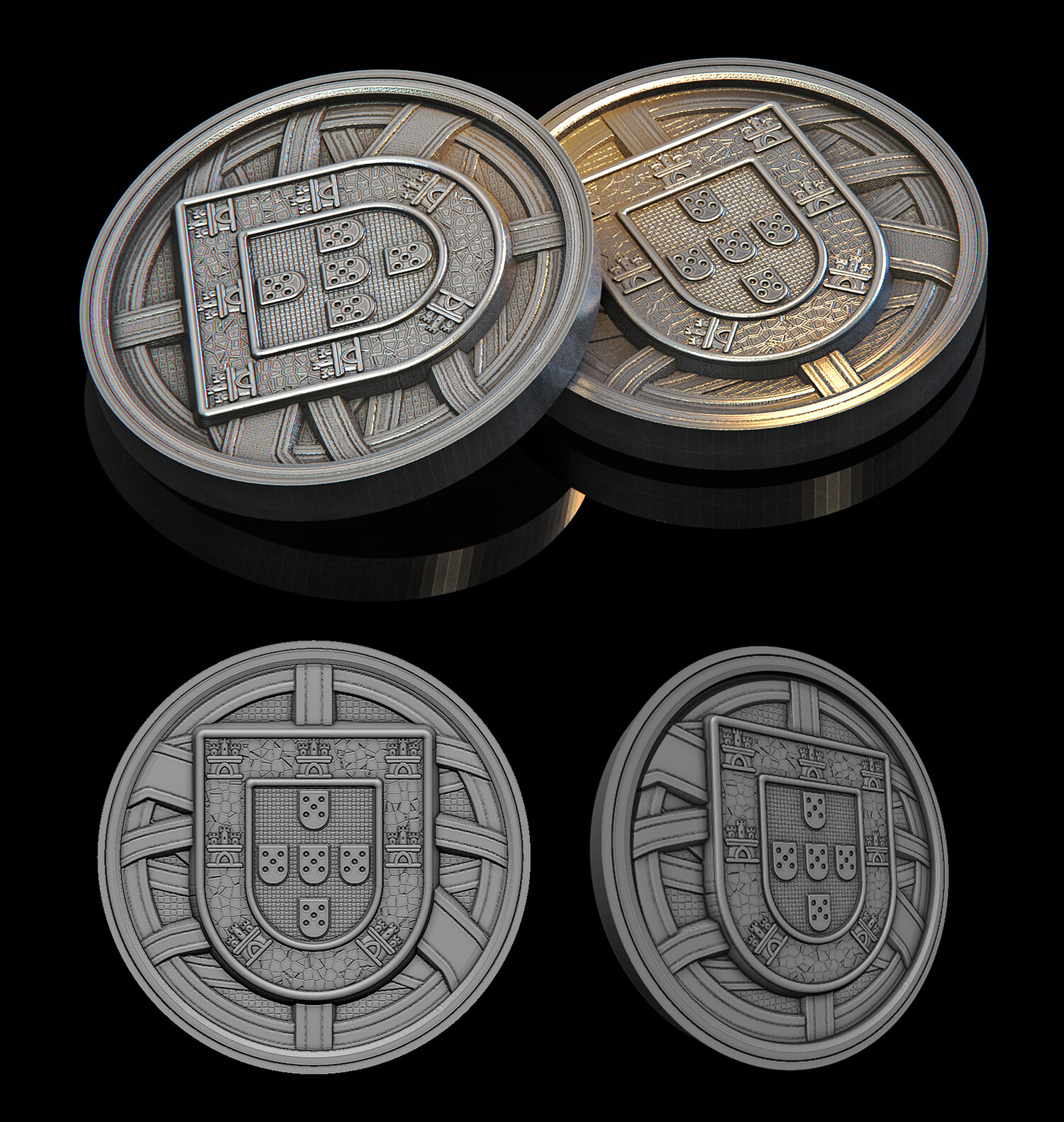 ArtStation - Fiber Laser Coin Set - Combo 02 | Resources