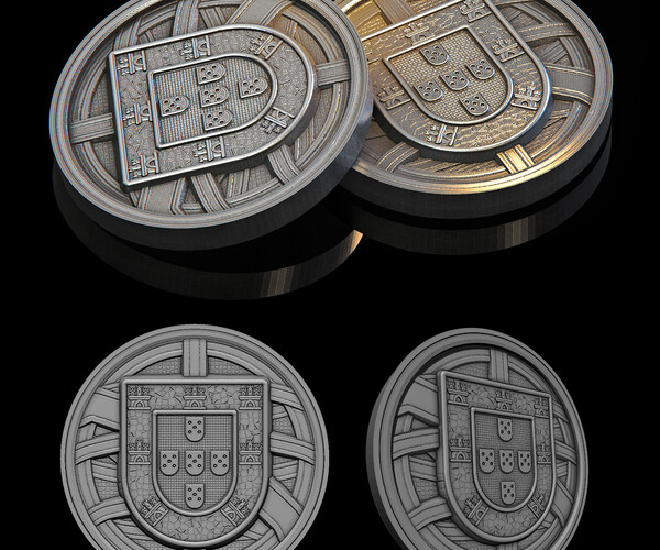 ArtStation - Fiber Laser Coin Set - Combo 02 | Resources