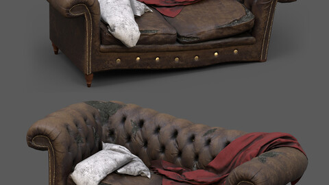 ArtStation - Busted Sofa | Game Assets