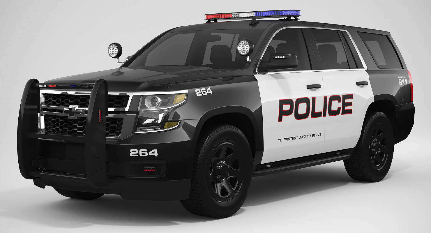 ArtStation - Chevrolet Tahoe 2018 Police | Resources