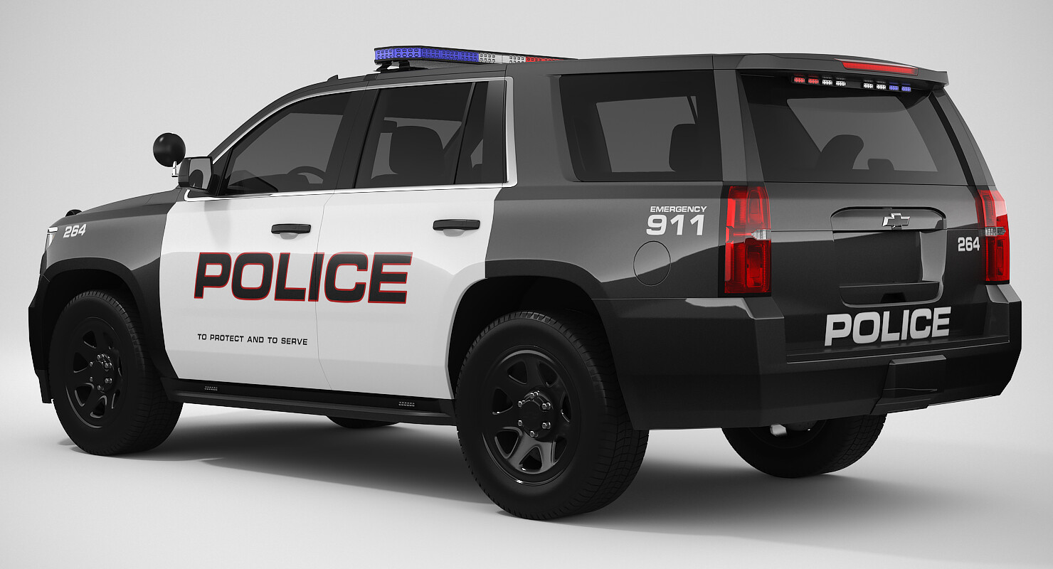 ArtStation - Chevrolet Tahoe 2018 Police | Resources