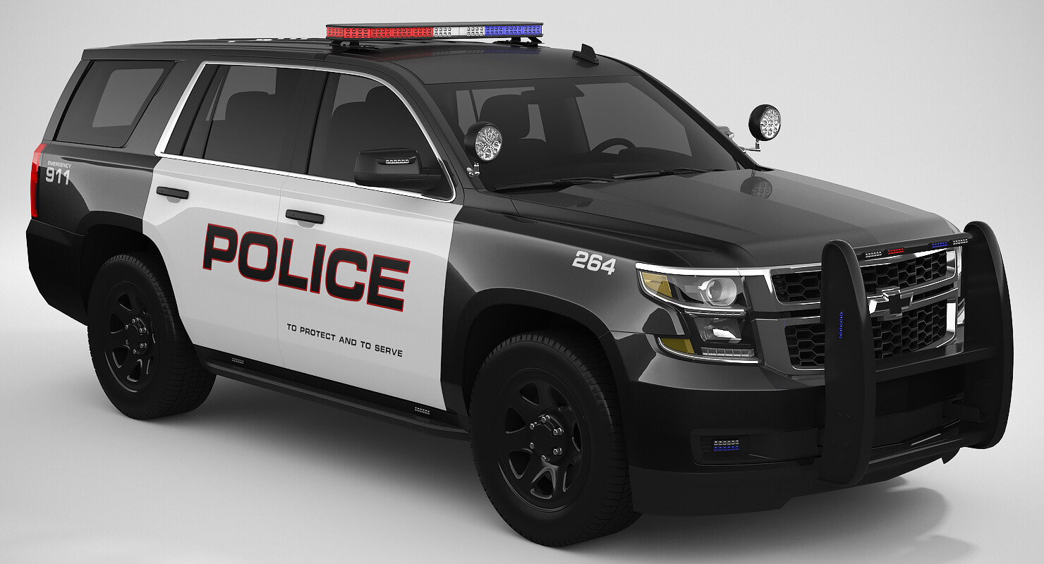 ArtStation - Chevrolet Tahoe 2018 Police | Resources