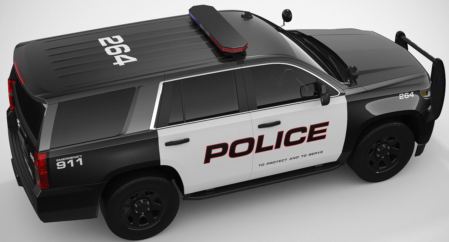 ArtStation - Chevrolet Tahoe 2018 Police | Resources