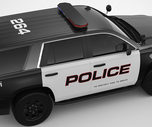 ArtStation - Chevrolet Tahoe 2018 Police | Resources