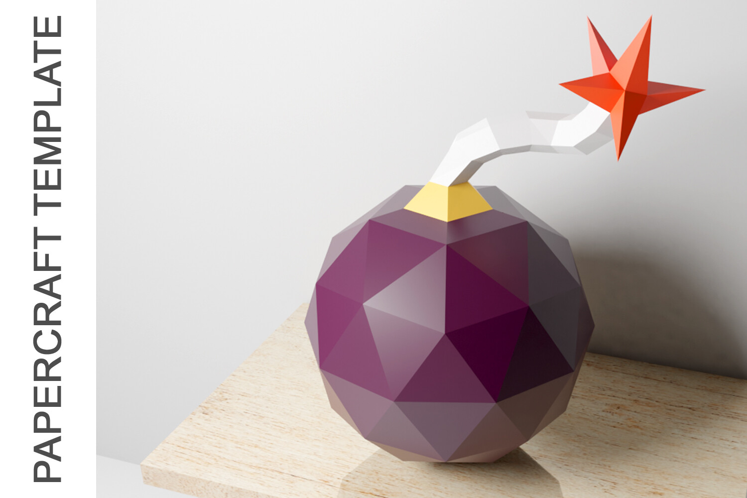 ArtStation - PDF Template of Canon Bomb Papercraft / SVG Template/ DXF ...