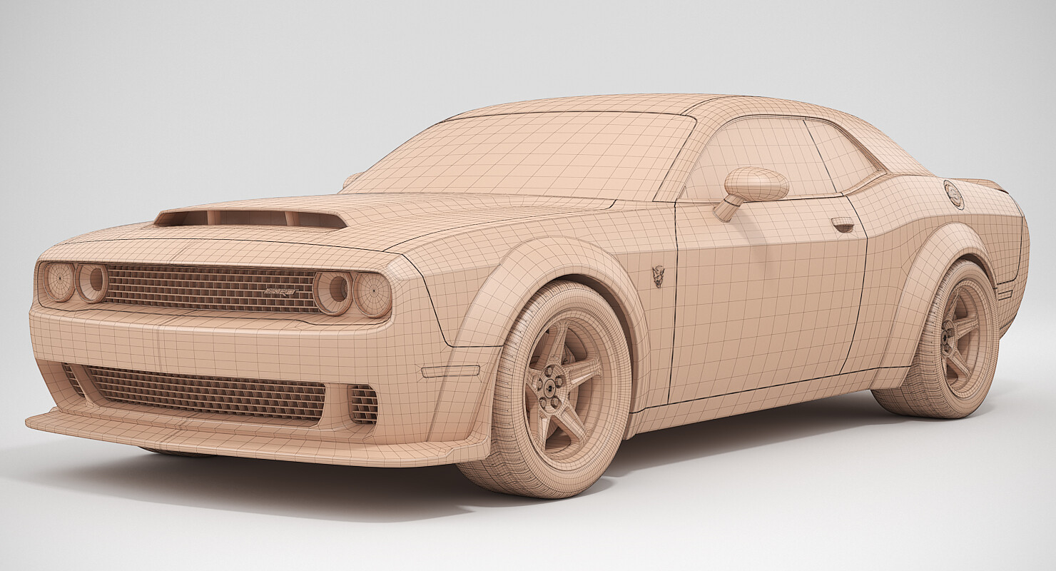 ArtStation - Dodge Challenger Demon 2018 | Resources